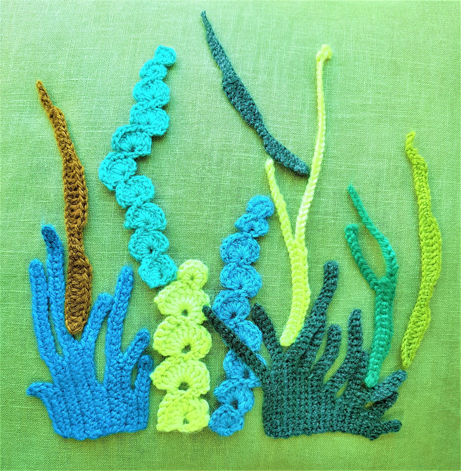 Crochet Seaweed Applique Pattern: DIY Water Plant (PDF Pattern) - Etsy