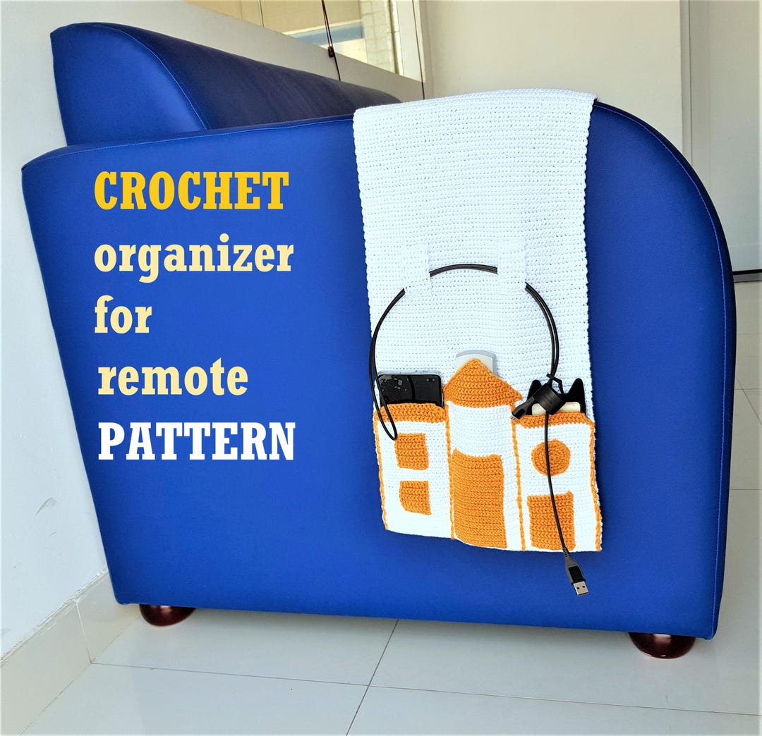 PDF Crochet Pattern for a Sofa Organizer for Remote Controls and ...