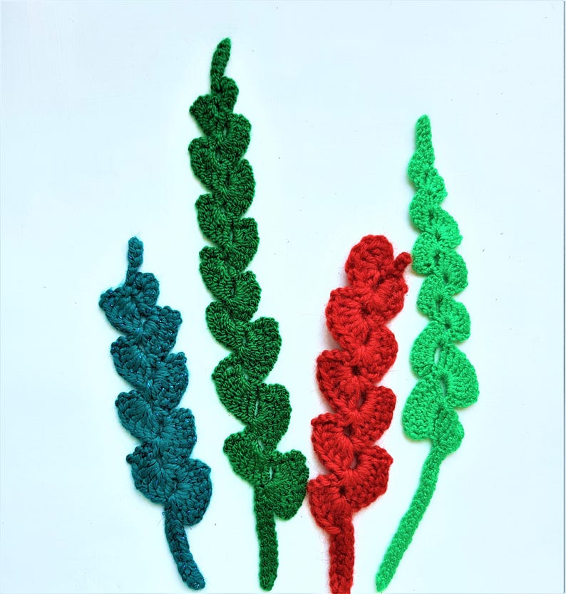 Crochet Seaweed Applique Pattern: DIY Ocean Decor (PDF) - Etsy