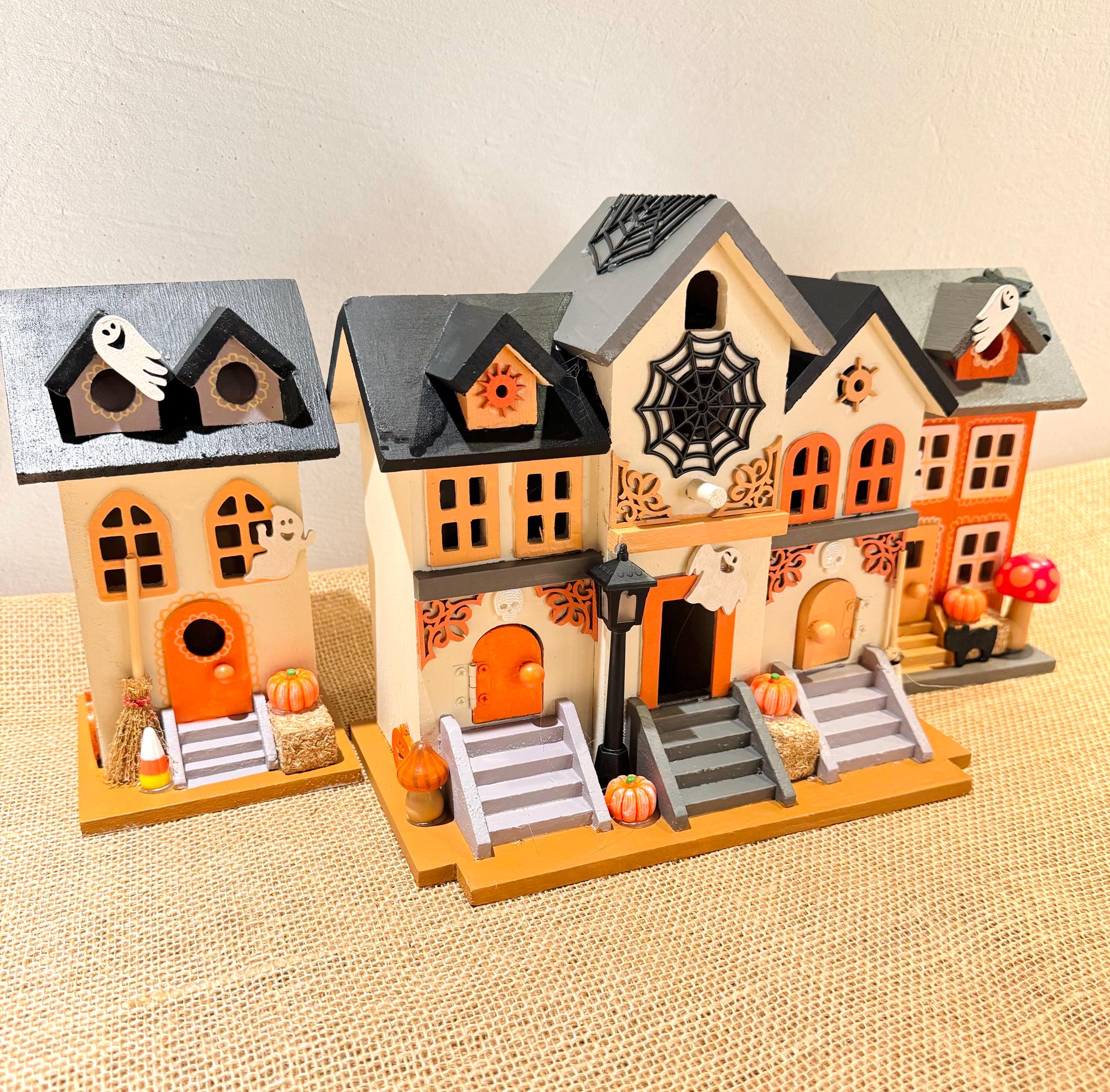 Halloween / Spooky Houses: DOWNTOWN BROWNSTONE COLLECTION fall / Autumn ...