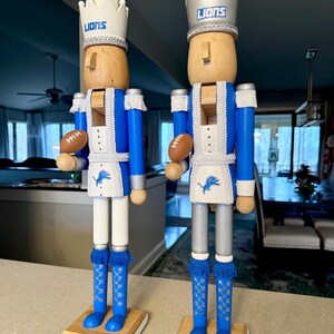 Hand-painted Nutcrackers - Detroit Lions /NFL Collection - Etsy