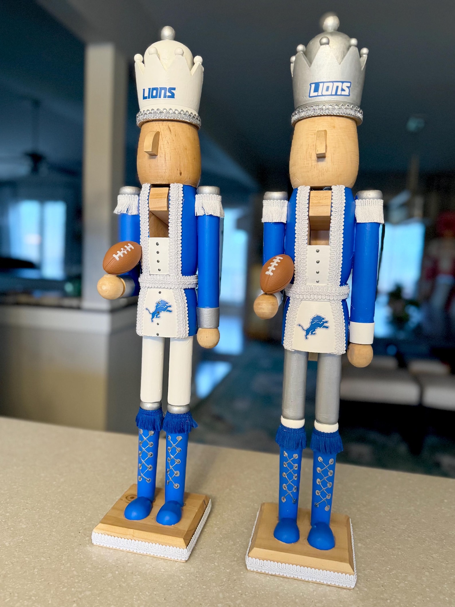 Hand-painted Nutcrackers - Detroit Lions /NFL Collection - Etsy