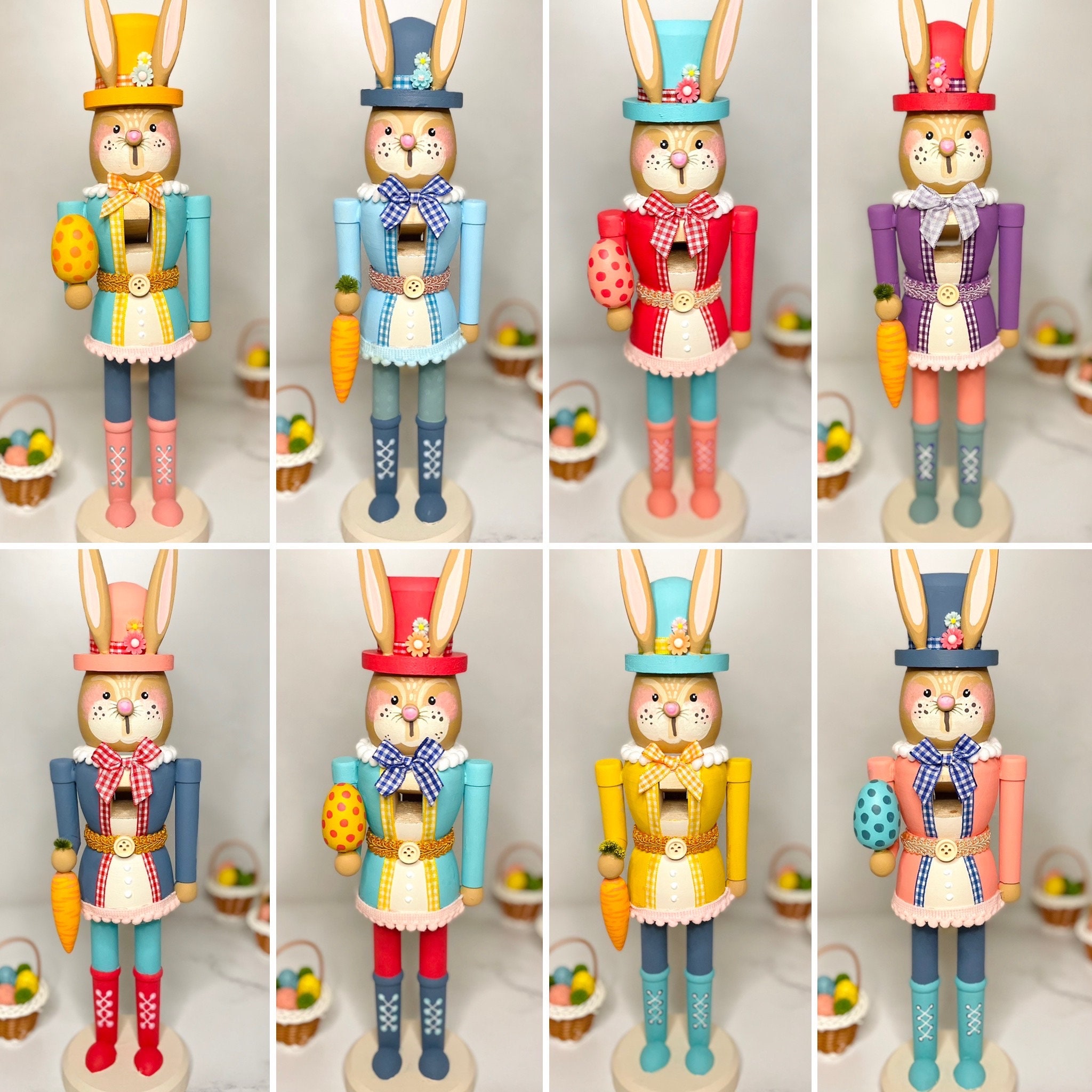 Easter Bunny / Rabbit Nutcracker 15 - Etsy