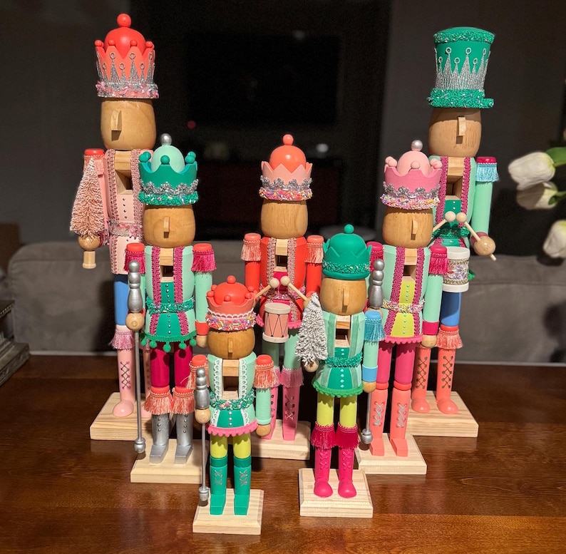 Candy Collection - Hand Painted Wood Nutcrackers (custom Nutcracker, Christmas Gift, Wooden ...