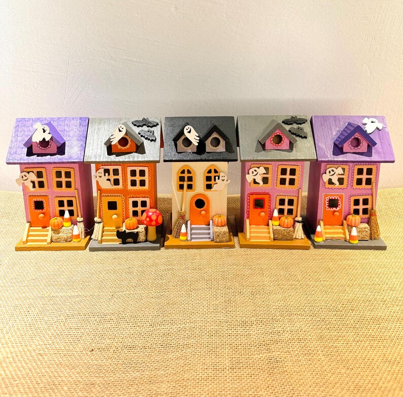 Halloween / Spooky Houses: DOWNTOWN BROWNSTONE COLLECTION fall / Autumn ...