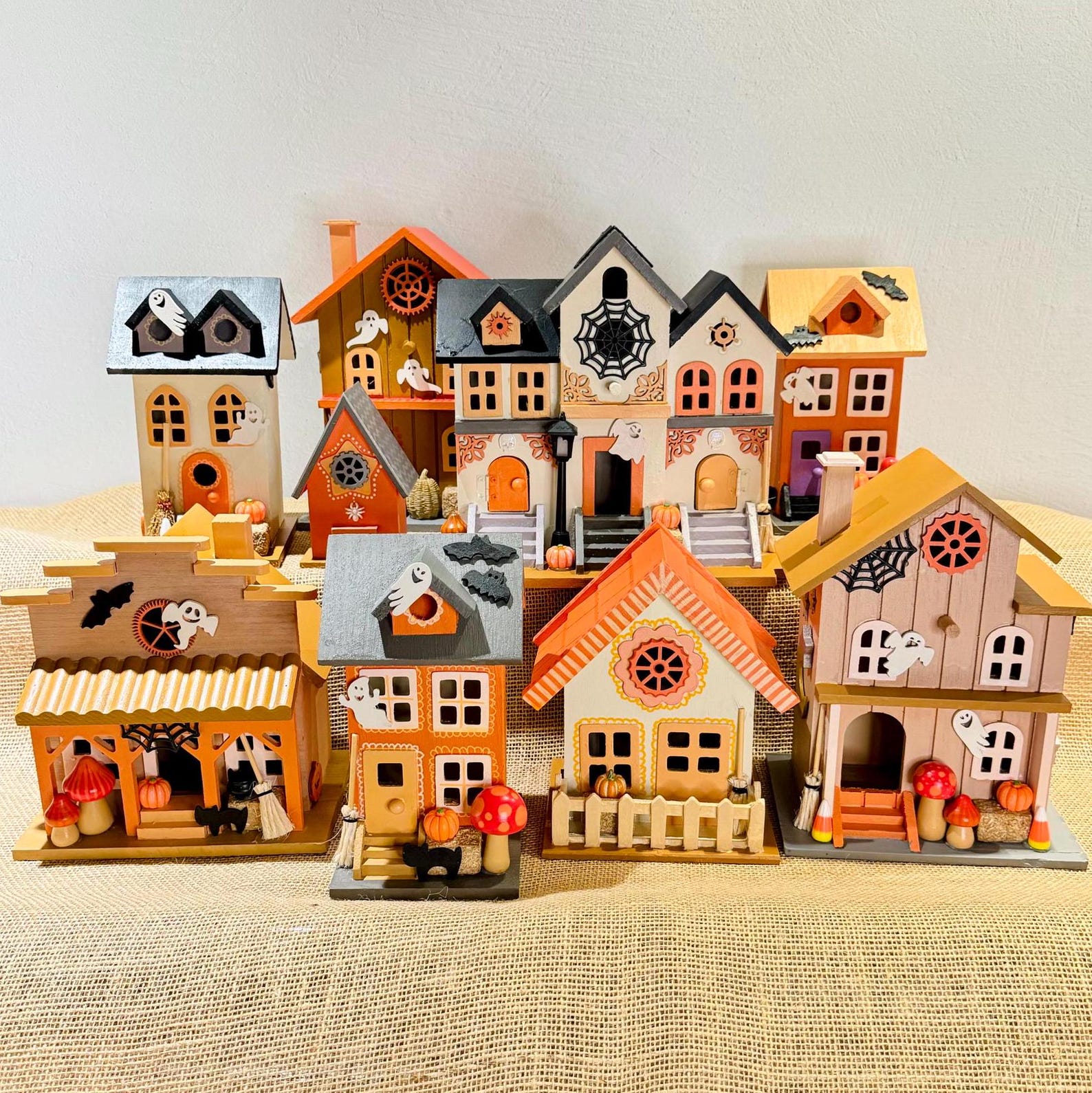 Halloween / Spooky Houses: DOWNTOWN BROWNSTONE COLLECTION fall / Autumn ...