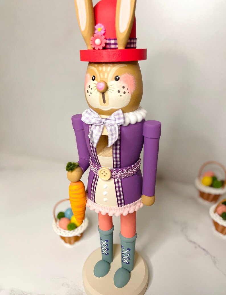 Easter Bunny / Rabbit Nutcracker - 15" (SMALL DAMAGE) - Etsy
