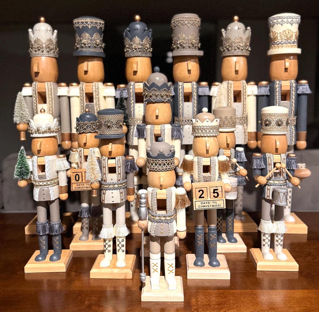 Hand-painted Wood Nutcracker: Royal Christmas Decor - Etsy