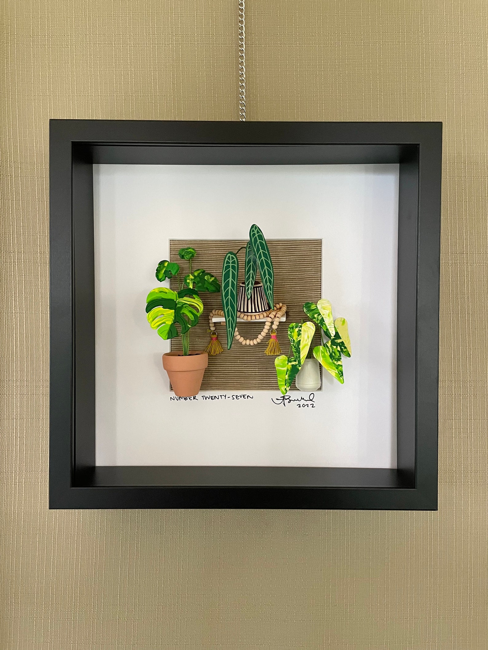 Plant Shadow Box / Miniature Wall Garden 27 - Etsy