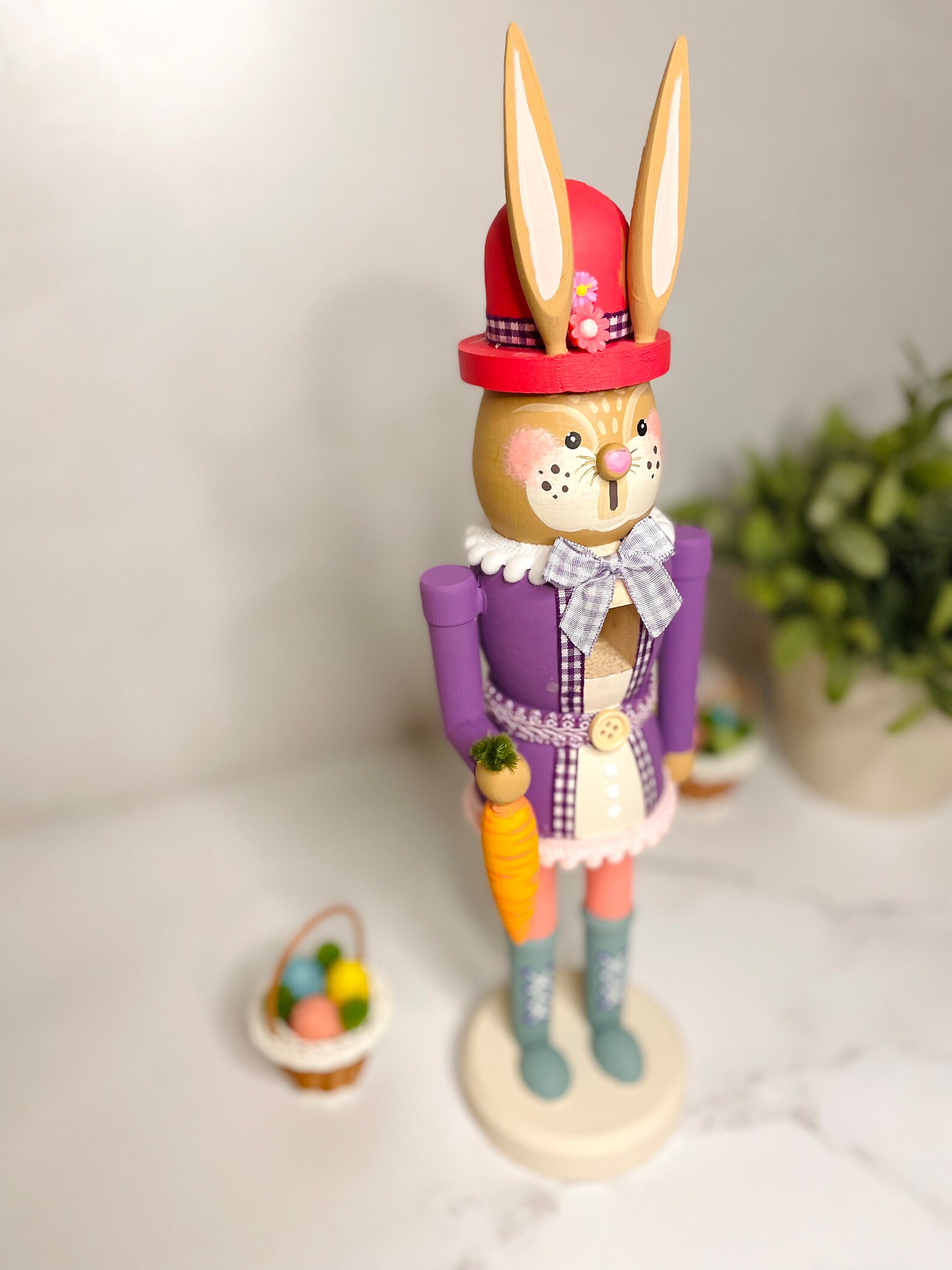 Easter Bunny / Rabbit Nutcracker - 15" (SMALL DAMAGE) - Etsy