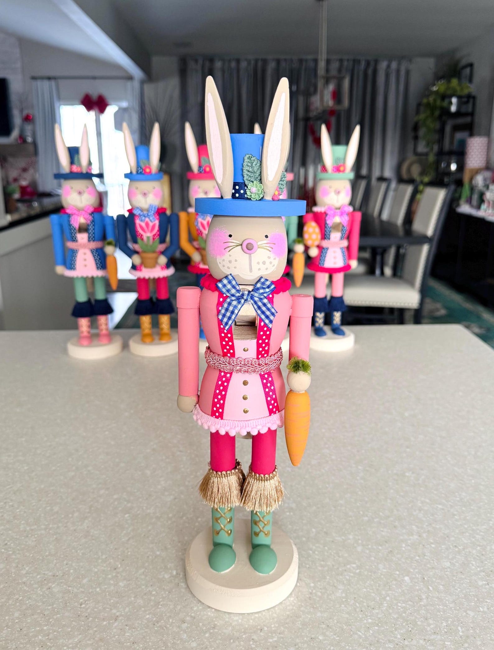 Easter Nutcracker 15 easter Bunny Nutcracker, Hand Painted, Wood ...