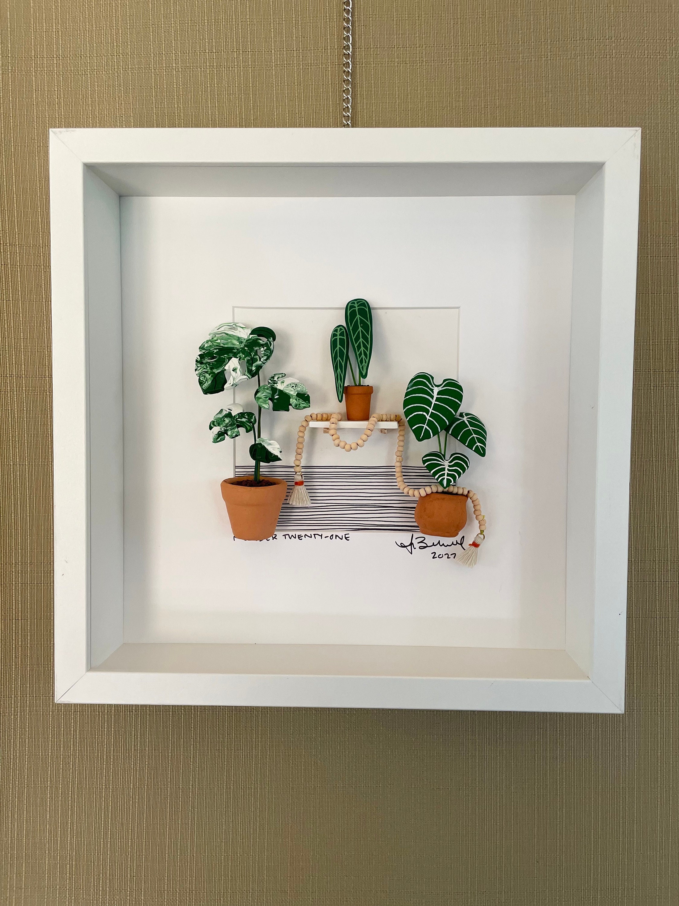 Plant Shadow Box / Miniature Wall Garden 21 - Etsy