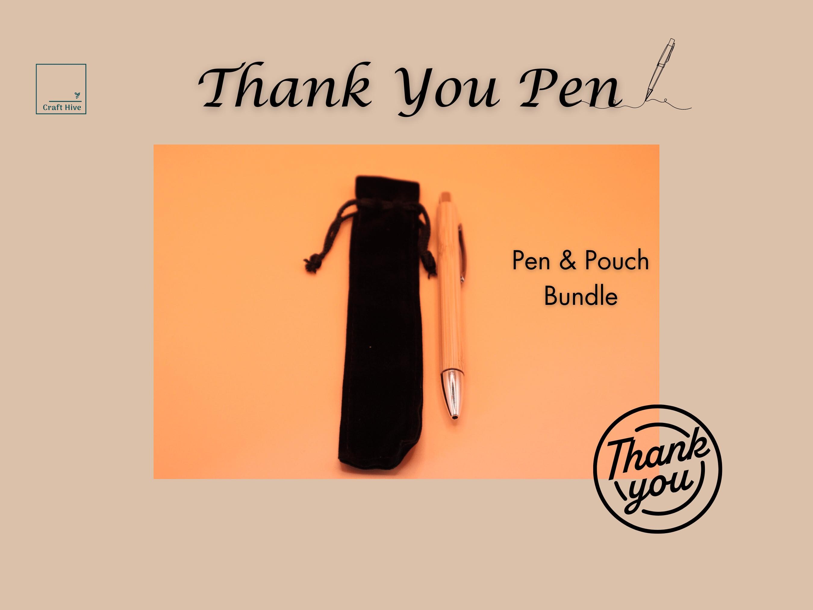Thank You Pen, Bulk Engraved Pen, Bamboo Pen, Personal Message ...