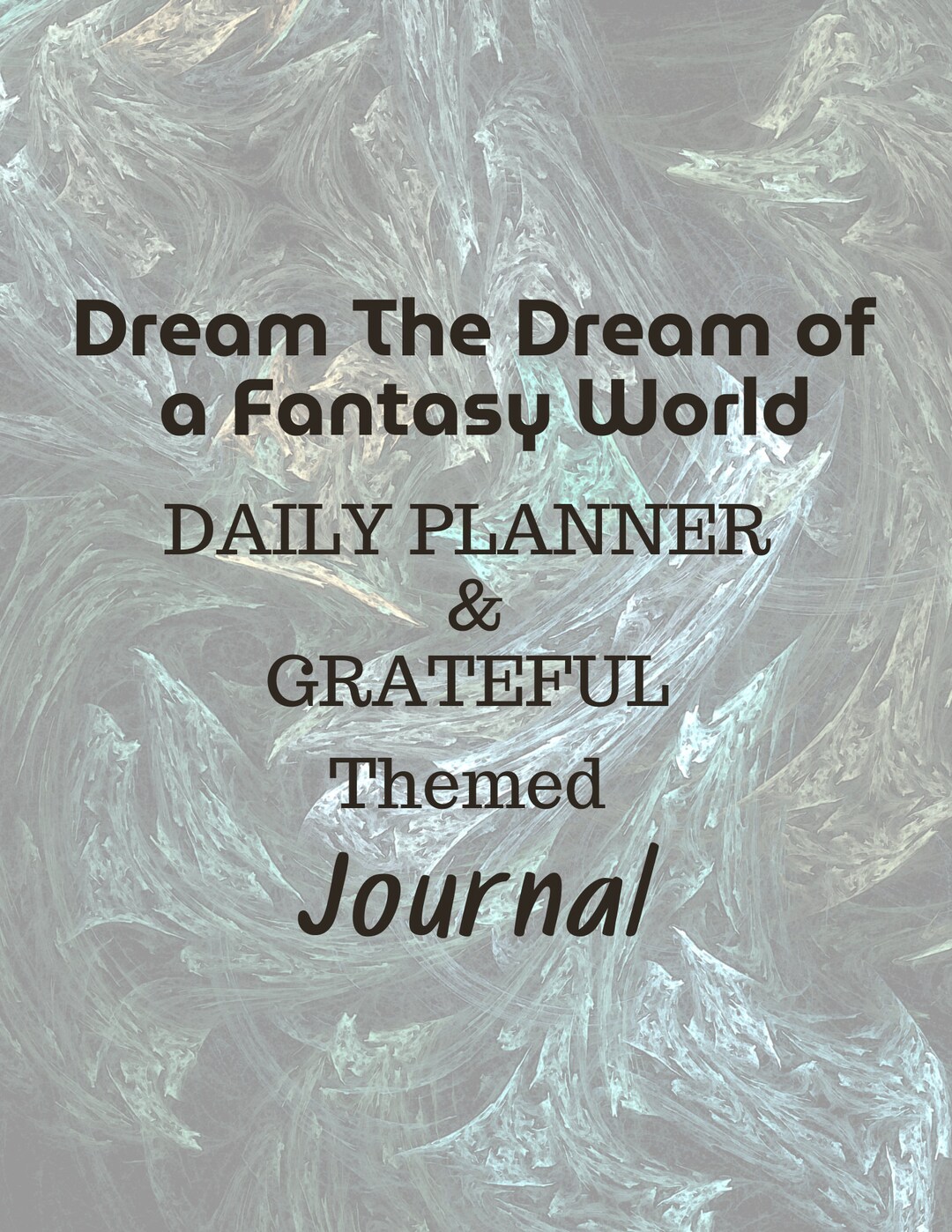 Fantasy World Daily Planner & Grateful Themed Journal - Etsy