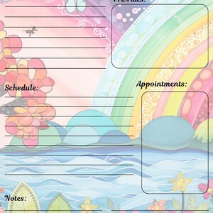 Themed Daily Planner Notepad. Spring Theme. Set of 3. - Etsy