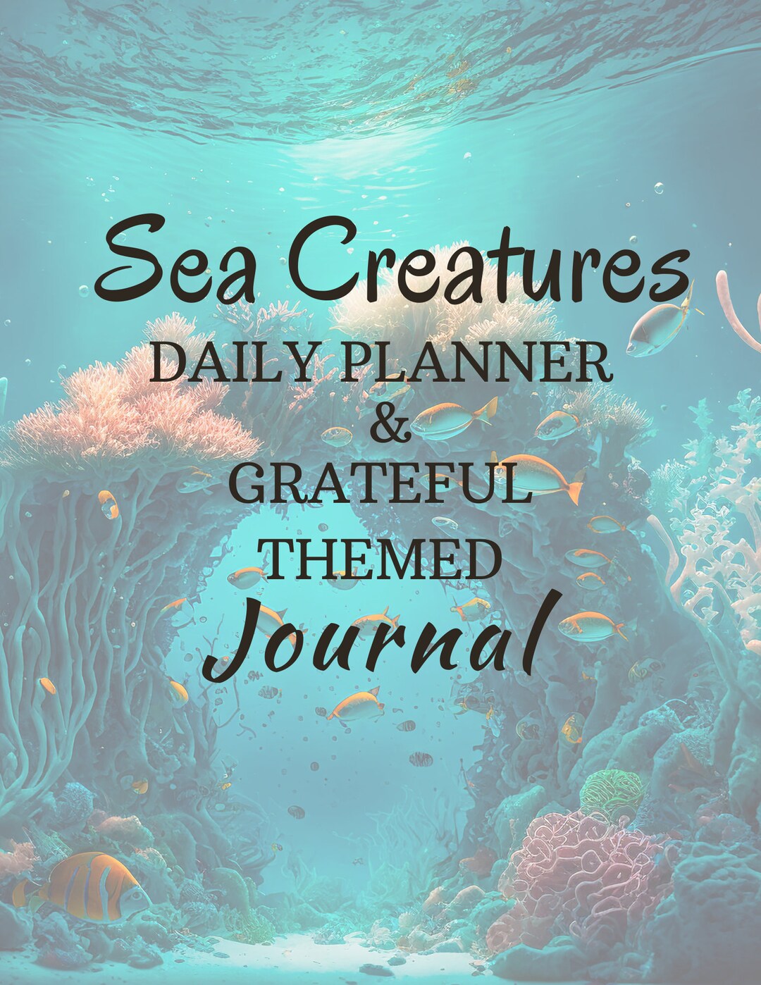 Sea Creatures Daily Planner & Grateful Themed Journal - Etsy