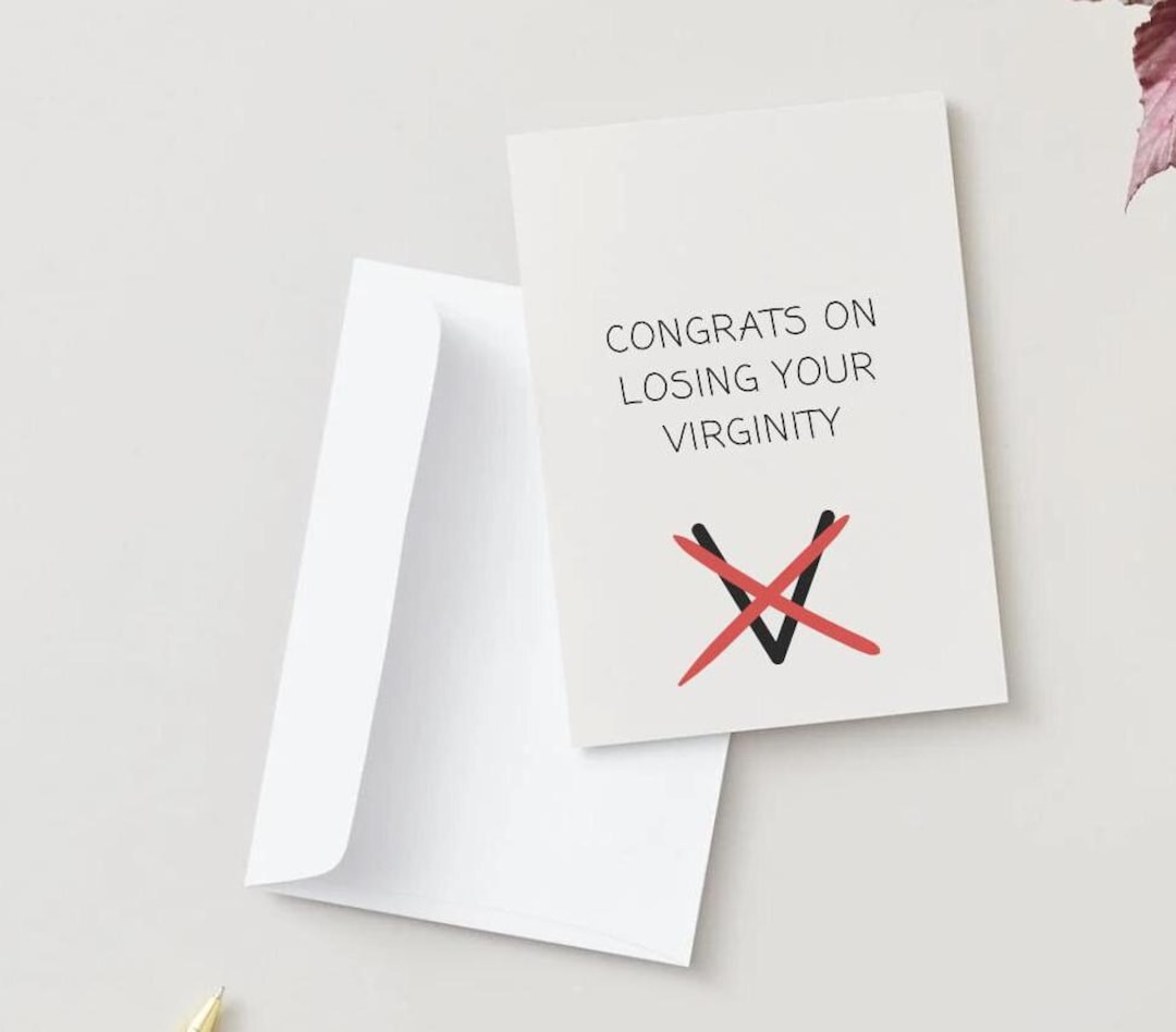 Losing Virginity Card Funny Unique Card Best Friend Card Sister Card ...