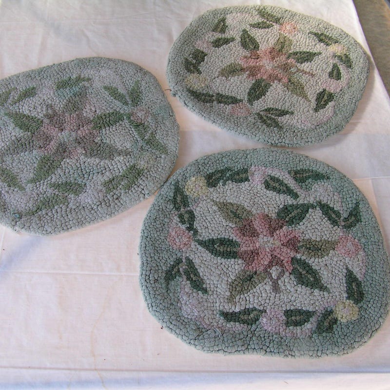 Hooked Chair Pads - Etsy