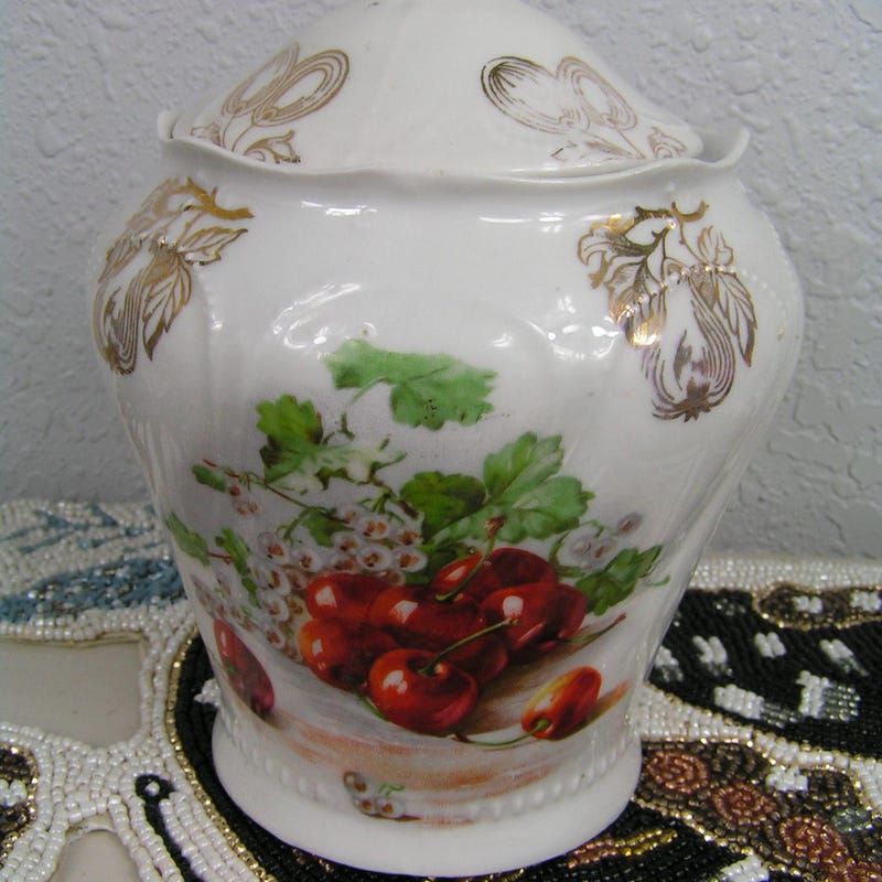 Antique Biscuit Jar - Etsy
