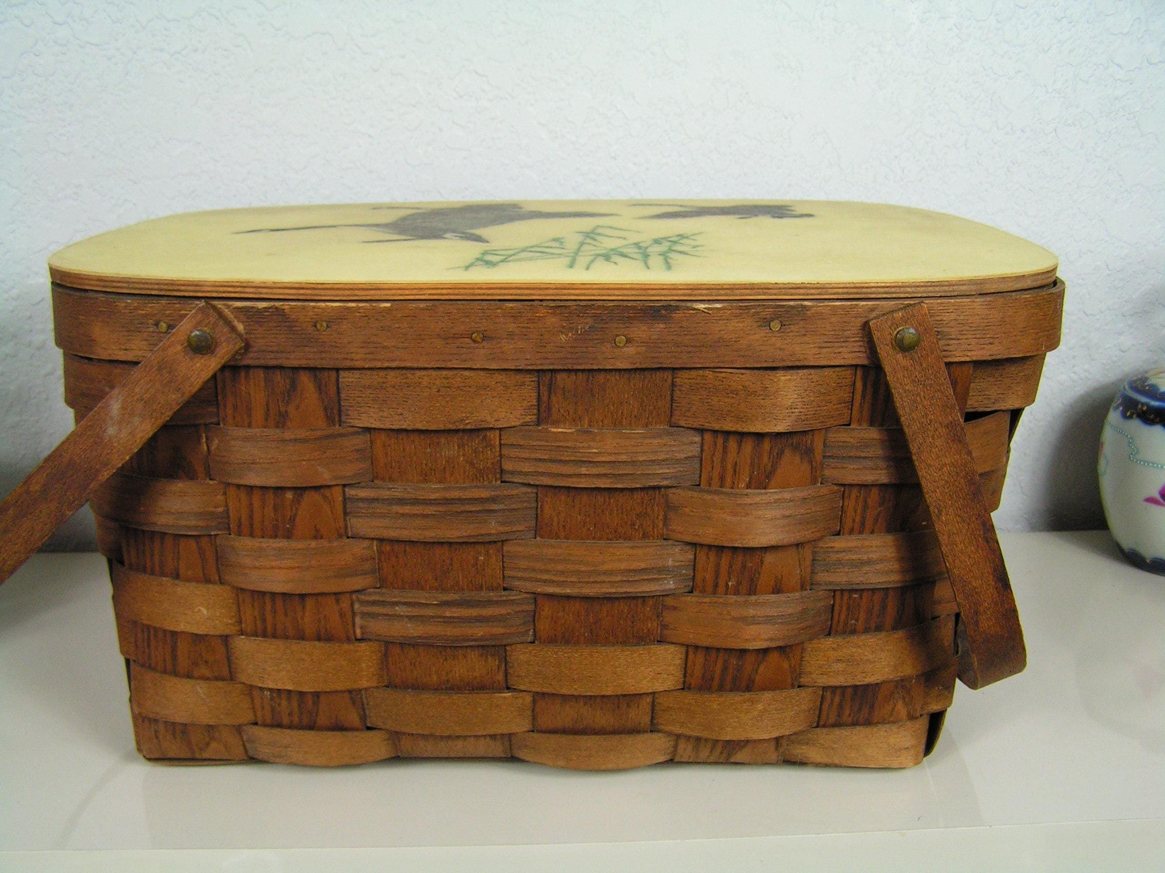 Vintage 60s Signed Bacova Guild Canadian Geese on Fiberglass Lid 2 ...