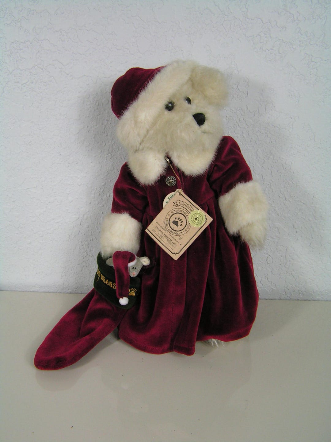Boyds Bears Tasha B Frostbeary & TF Wuzzies Mouse 1999 Uptown Collection Limited Edition on ...
