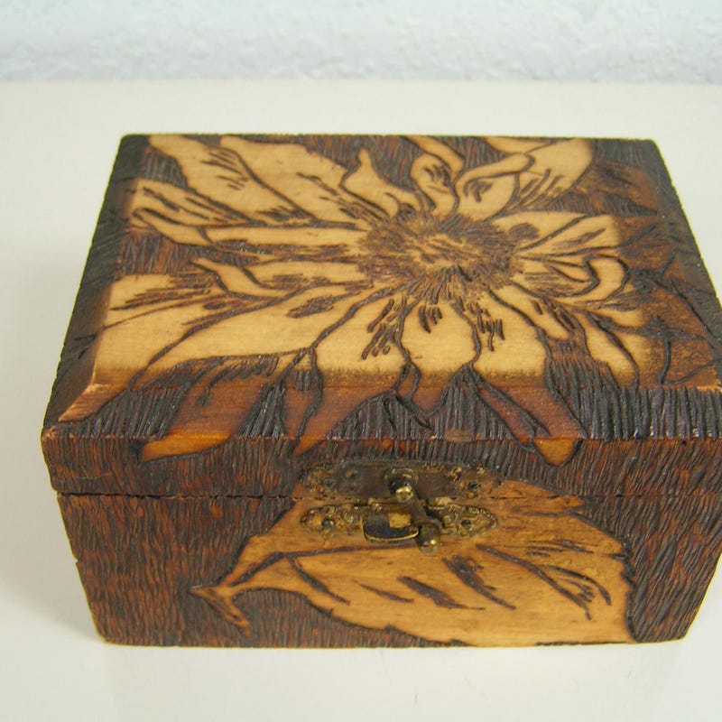 Pyrography Box - Etsy