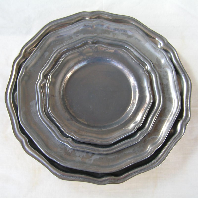 Pewter Plate - Etsy