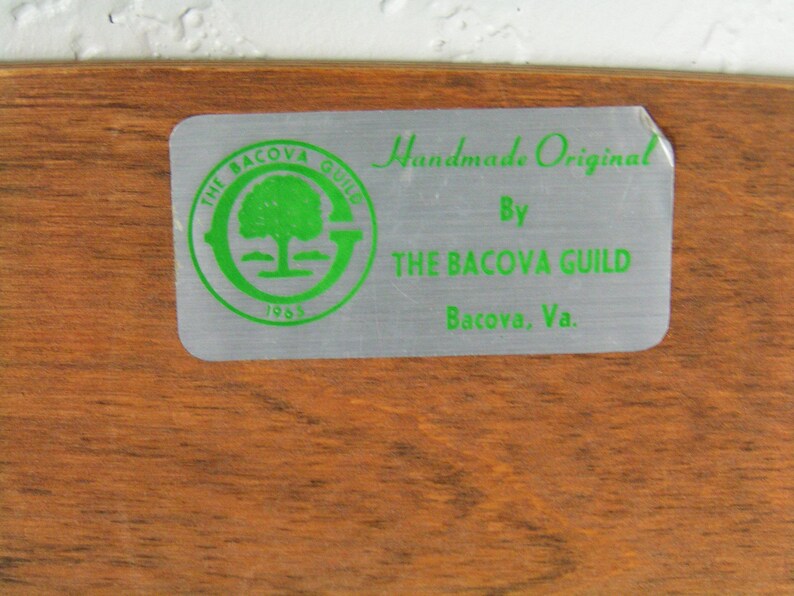 Vintage 60s Signed Bacova Guild Canadian Geese on Fiberglass Lid 2 ...