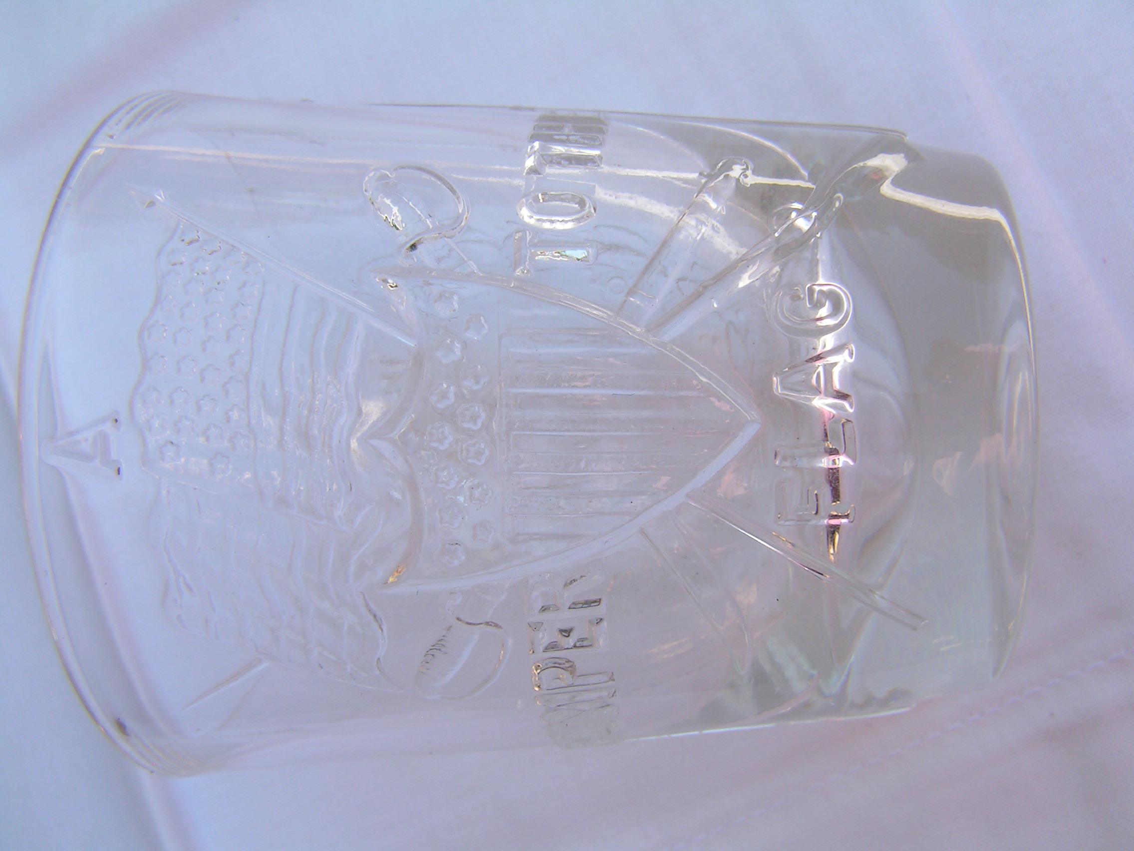 Antique Civil War Era Flint Glass Whiskey Glass Union Forever and ...