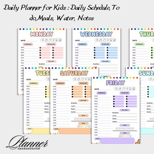School Planner for Kids, Printable, Digital PDF, School Checklist ...
