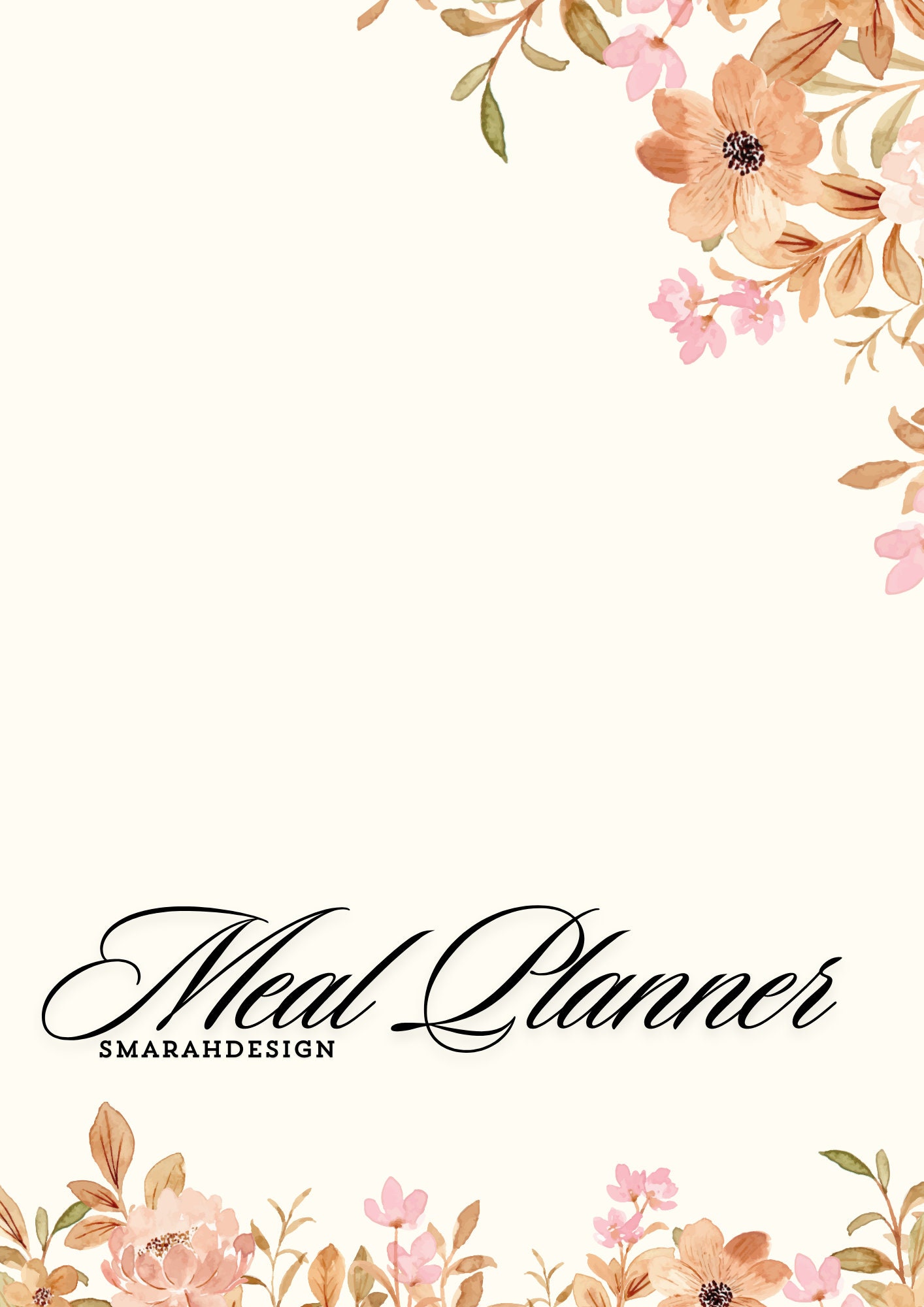 MEAL PLANNER (printable), Weekly Food Diary, Mea, Food Journal, Menu ...