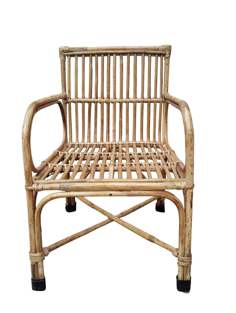 Indian Handicraft Bamboo Cane Furniture Garden Chair, Outdoor Patio ...