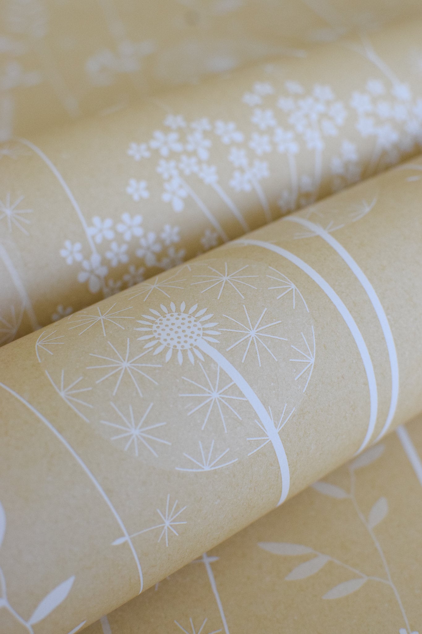 Paper Meadow Wallpaper in 'harvest' by Hannah Nunn a | Etsy