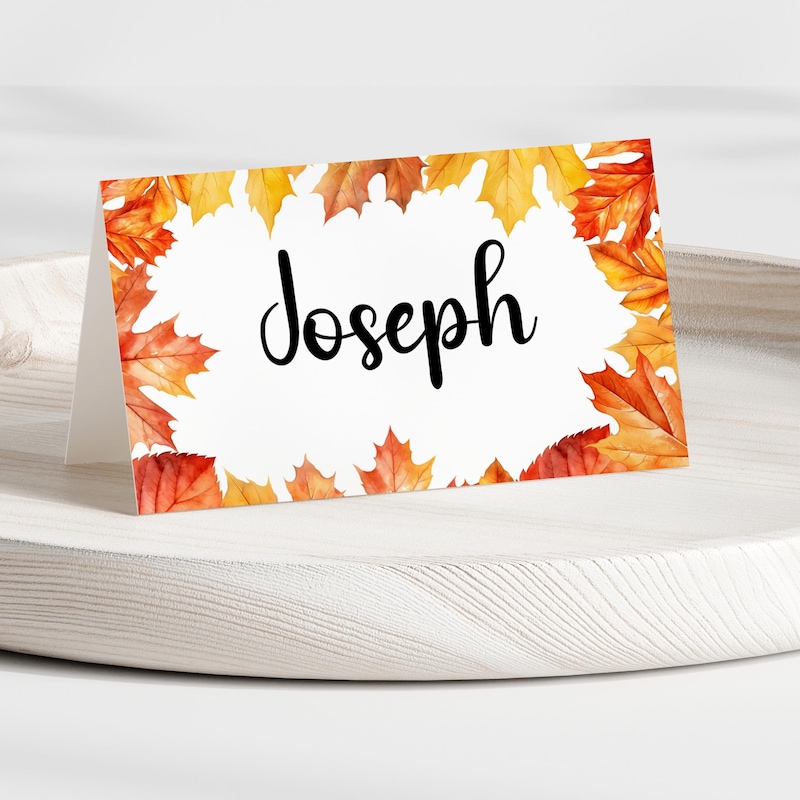 Autumn Place Cards - Etsy