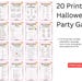 Printable Pink Halloween Finish the Phrase Game in US Letter, 5x7, A4 ...