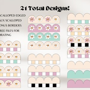 Classroom Bulletin Board Borders, Pastel Groovy Classroom Decor ...