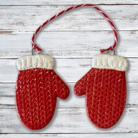 Christmas Bells Mitten Ornament - Etsy