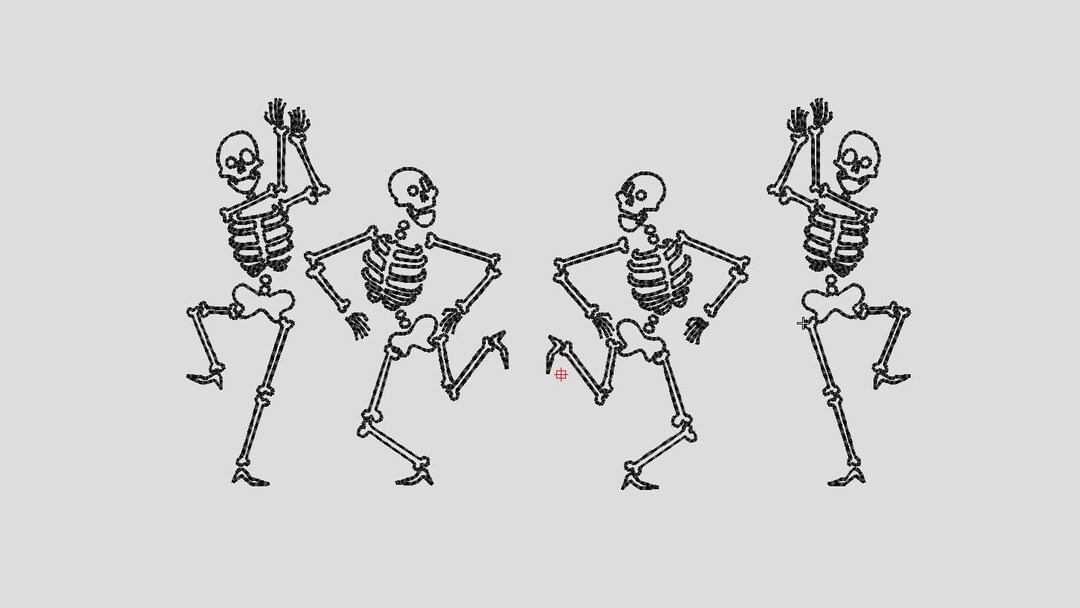 Dancing Skeleton Embroidery Designs Machine, Halloween Embroidery ...
