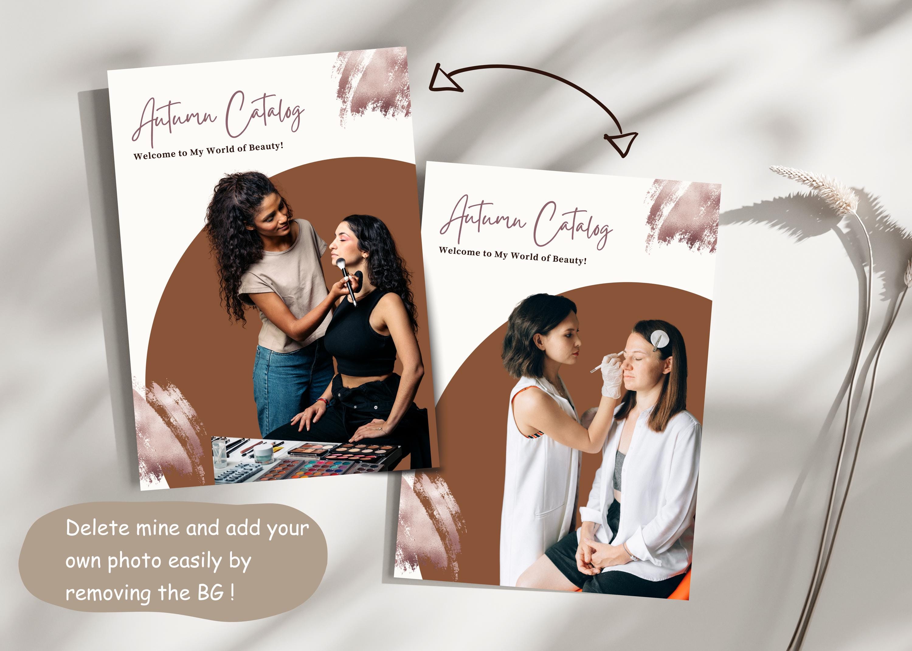 Makeup Artist Portfolio Booklet, Editable Canva Template (digital ...