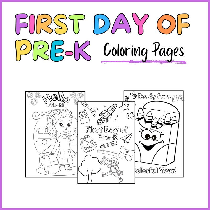 First Day of Pre K - Etsy