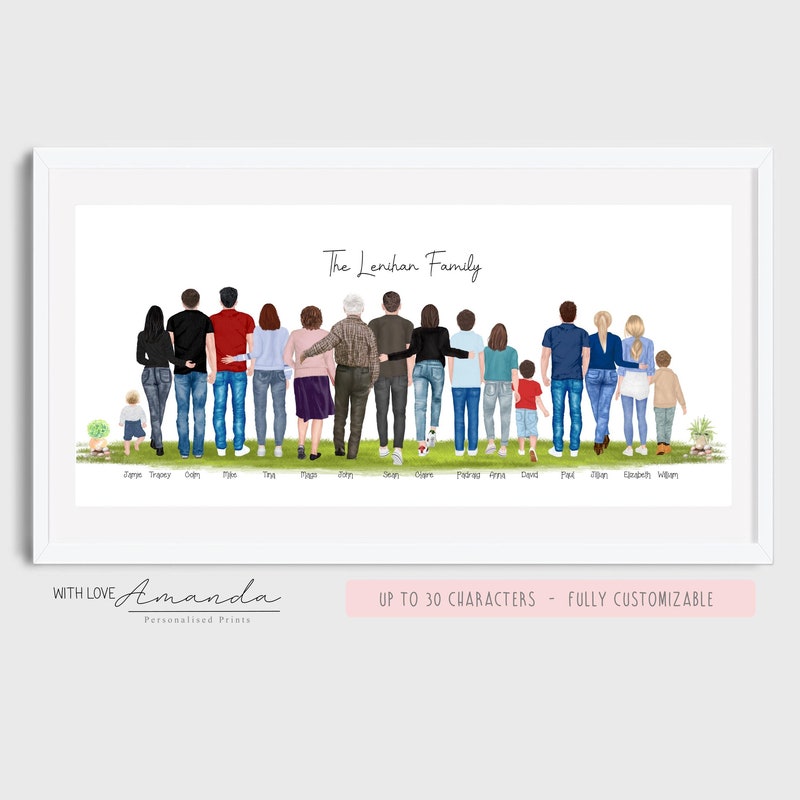 Family Drawing - Etsy