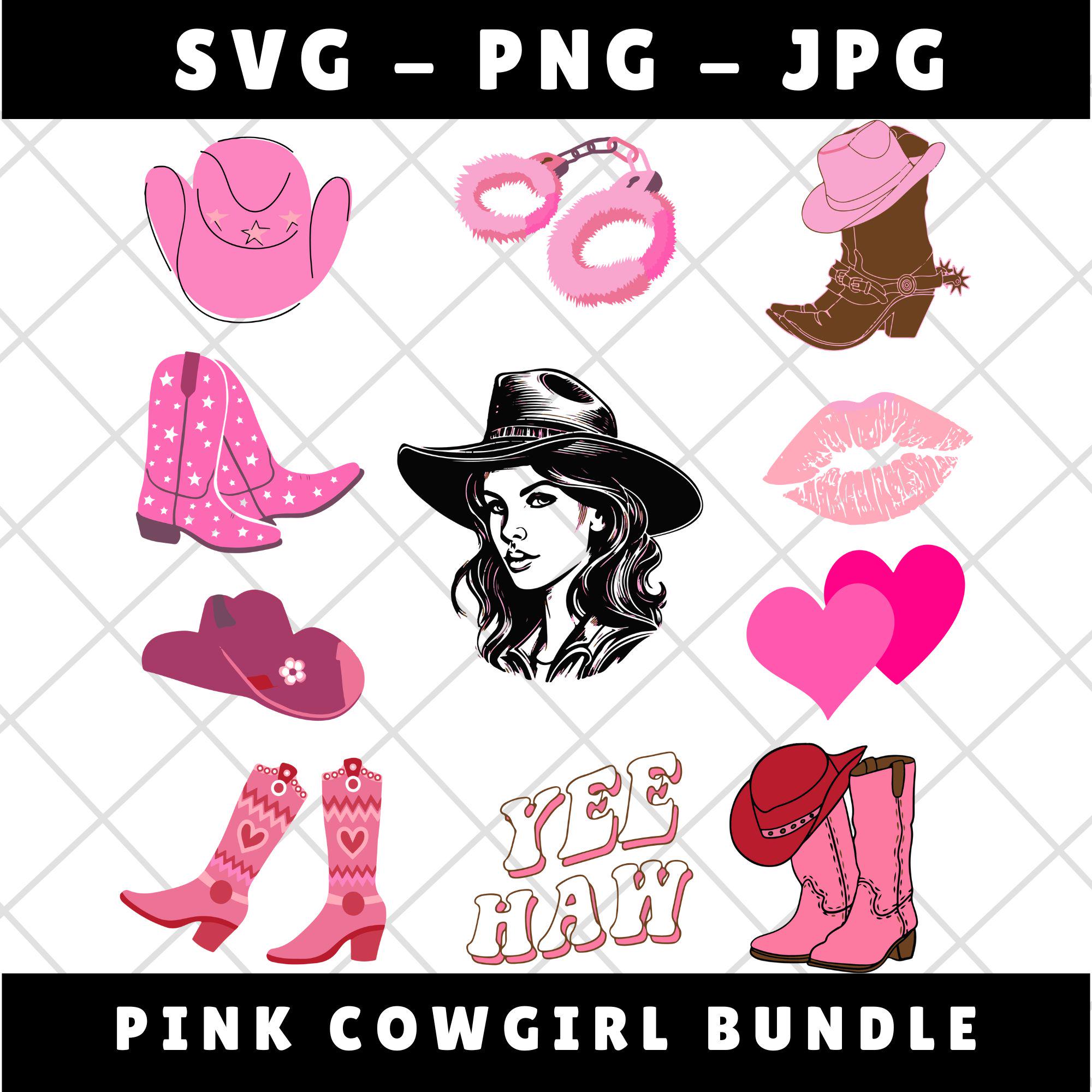 Cowgirl Svg Bundle\ Cowgirl Hat Svg\ Cowgirl Boots Svg\ Cow Skull Svg ...