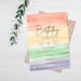 EDITABLE, Rainbow Birthday Invitation, Any Age, Watercolor, Rainbow ...