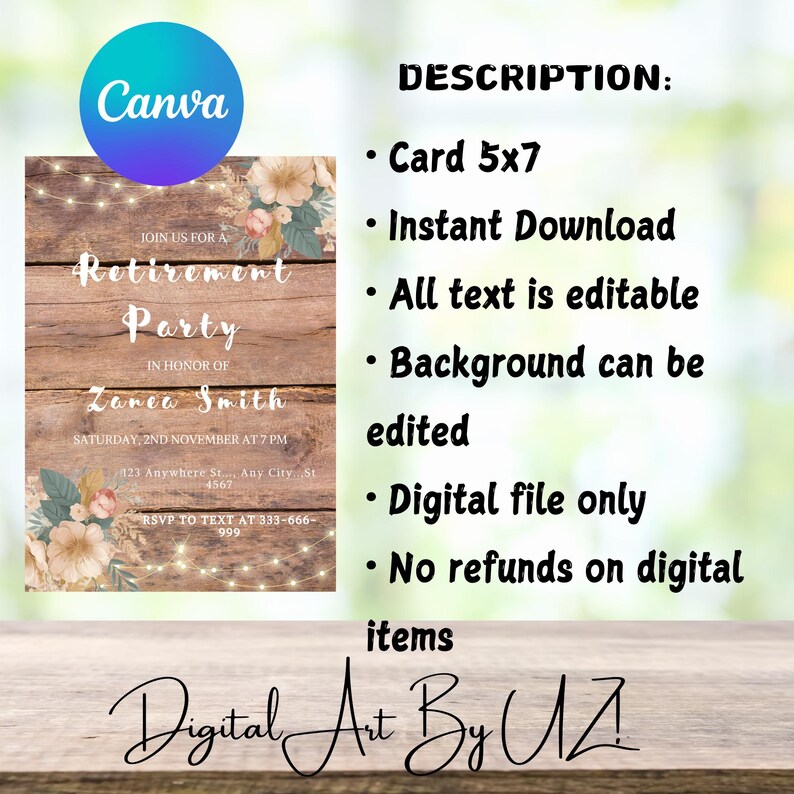 Editable Retirement Party Invitation, Printable Retirement Dinner ...