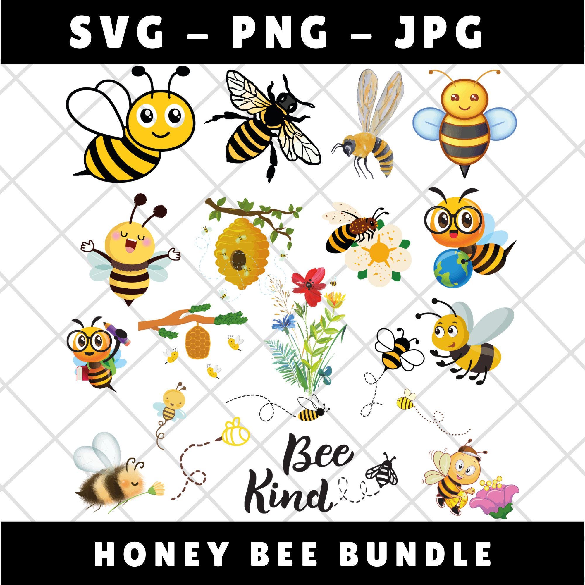 Honey Bee Svg Bundle\ Bee Kind Svg\ Bee Svg Bundle\ Honey Bee Svg ...