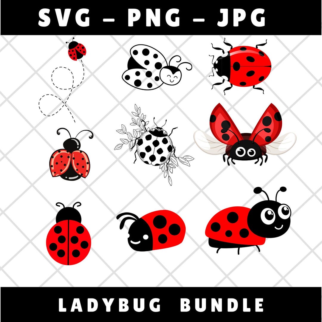 Ladybug SVG\ DXF\ Lady Bug\ Cut File\ Cute\ Kids\ Children\ Layered ...