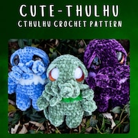 Cthulhu Crochet Pattern - No Sew! Pattern Only! H. P. Lovecraft! - Etsy UK