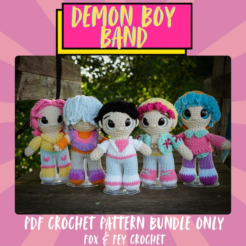 Kpop demon hunters boy crochet - Etsy.de