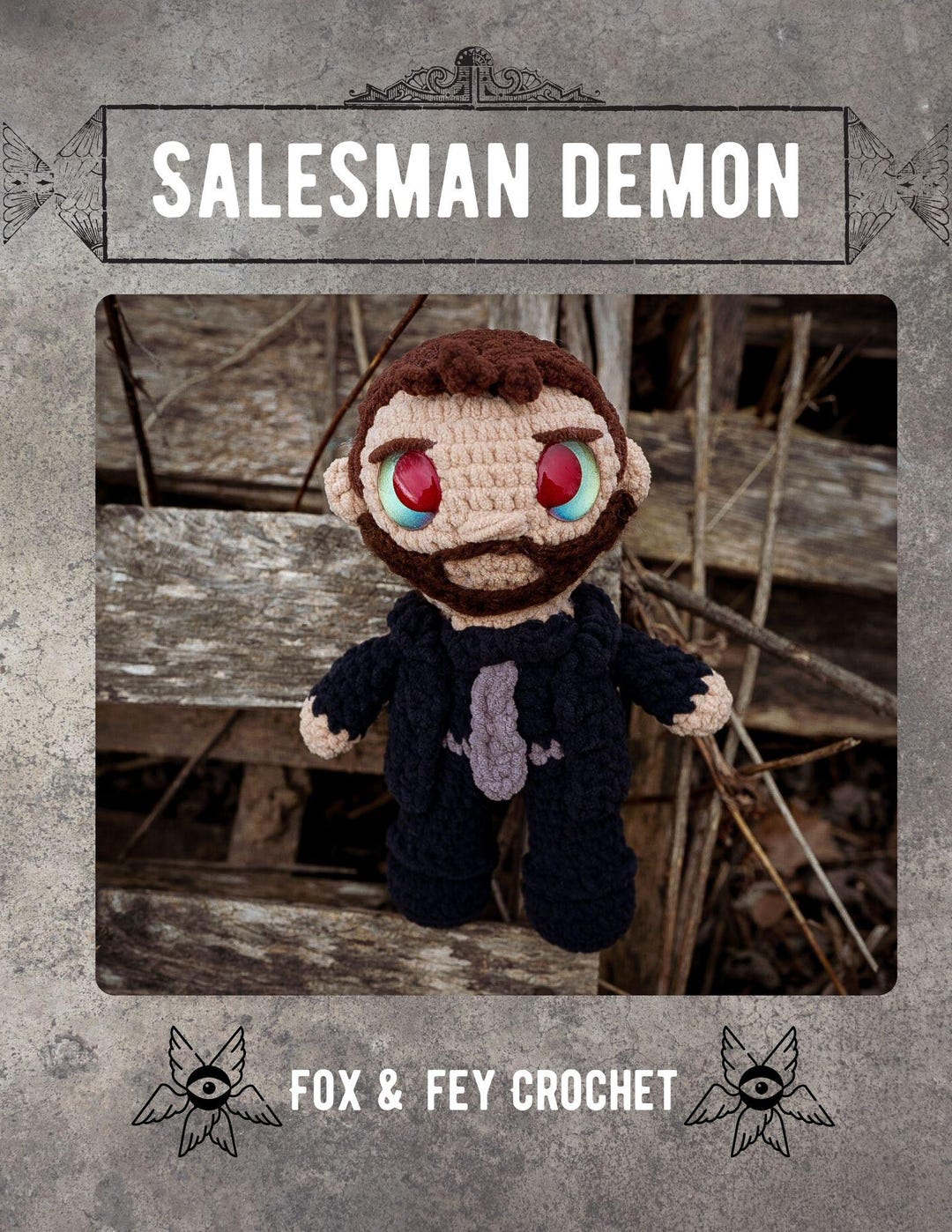 Salesman Demon *crochet Pattern Only* - Etsy