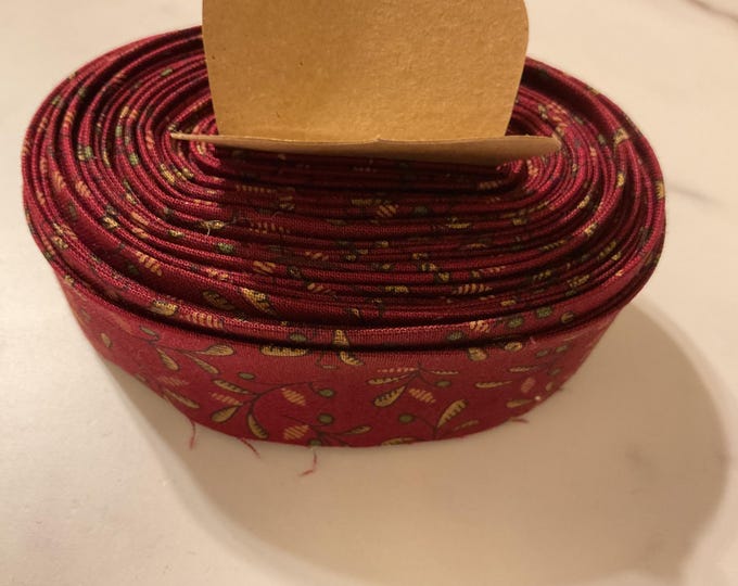 Binding, Kim Diehl, Scrap Basket Line Burgundy, by Henry Glass, 9 Yds ...